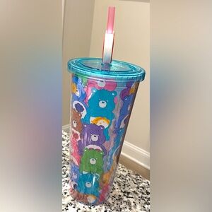 Care Bears | Dining | Care Bears Tumbler With Lid And Topper Straw 24oz ...